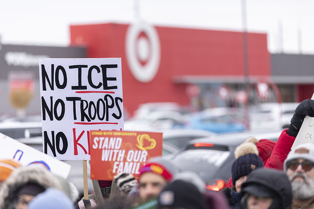 Anti-ICE Protesters Gather Outside Target Stores in Philadelphia